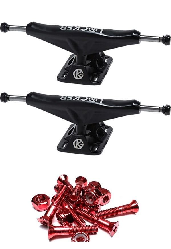 PRODUCT DETAILS Grind King Truck Co. Locker スケートボード トラック 5.8" Hanger 8.5" Axle 1" ボルト・ナット付 Flat Black【商品仕様】・ 種別：スケートボード用...