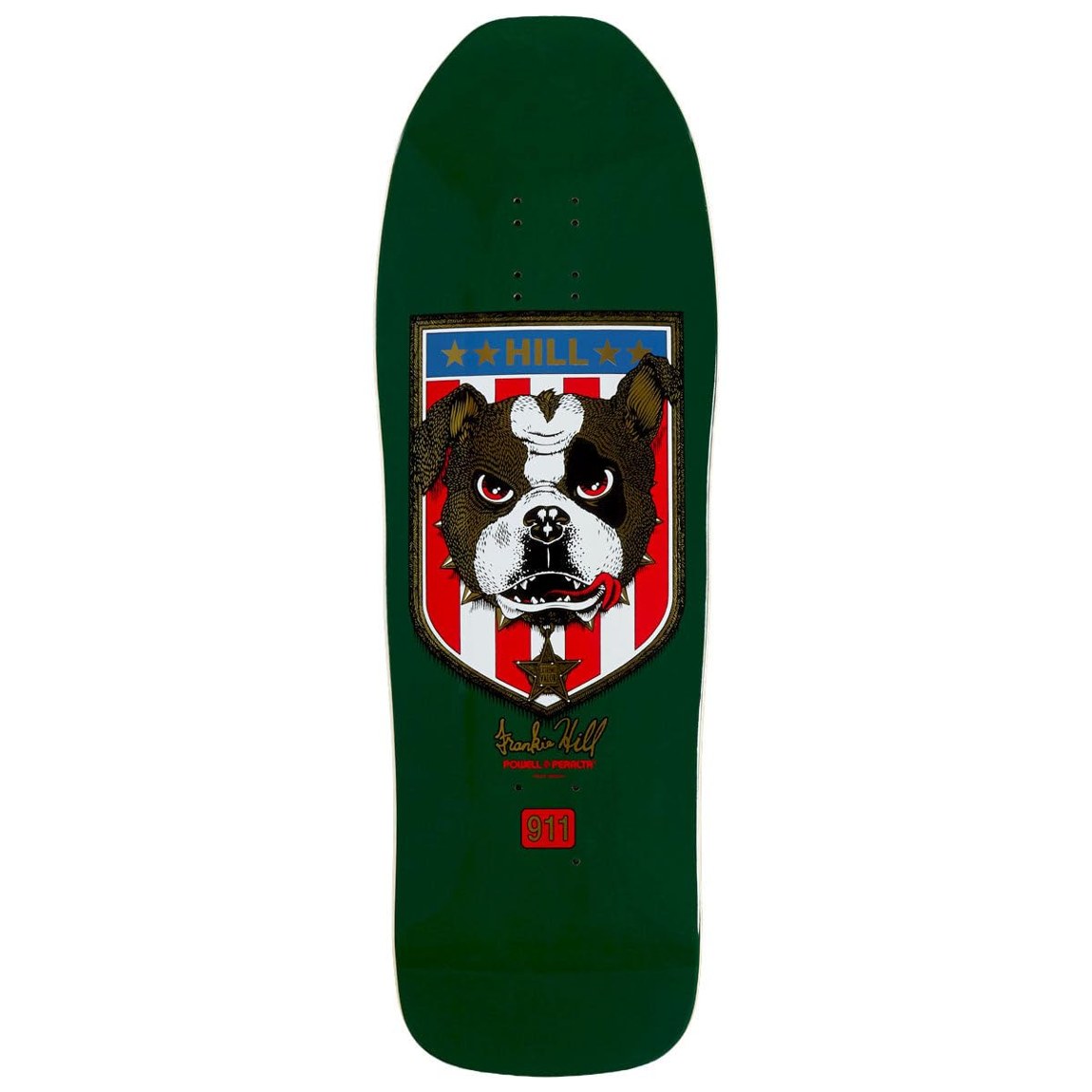 PRODUCT DETAILS Powell Peralta Frankie Hill Bull Dog 15 スケートボード デッキ 10.0インチ Green/Gold Fade【商品仕様】・ 種別：スケートボードデッキ・ ブランド：P...