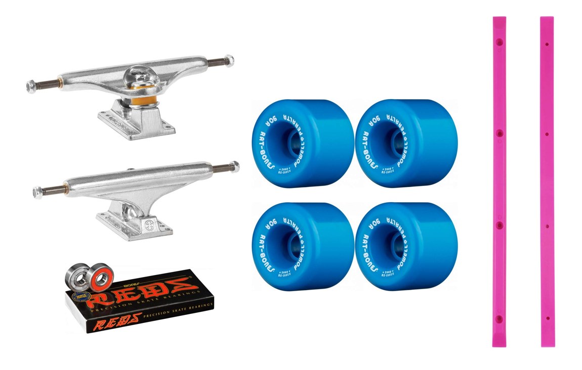 PRODUCT DETAILS INDEPENDENT 144 Powell Peralta Rat Bones スケートボード パーツセット トラック ウィール ベアリング レールバー【商品仕様】・ 種別：スケートボード用パーツセット・ ...