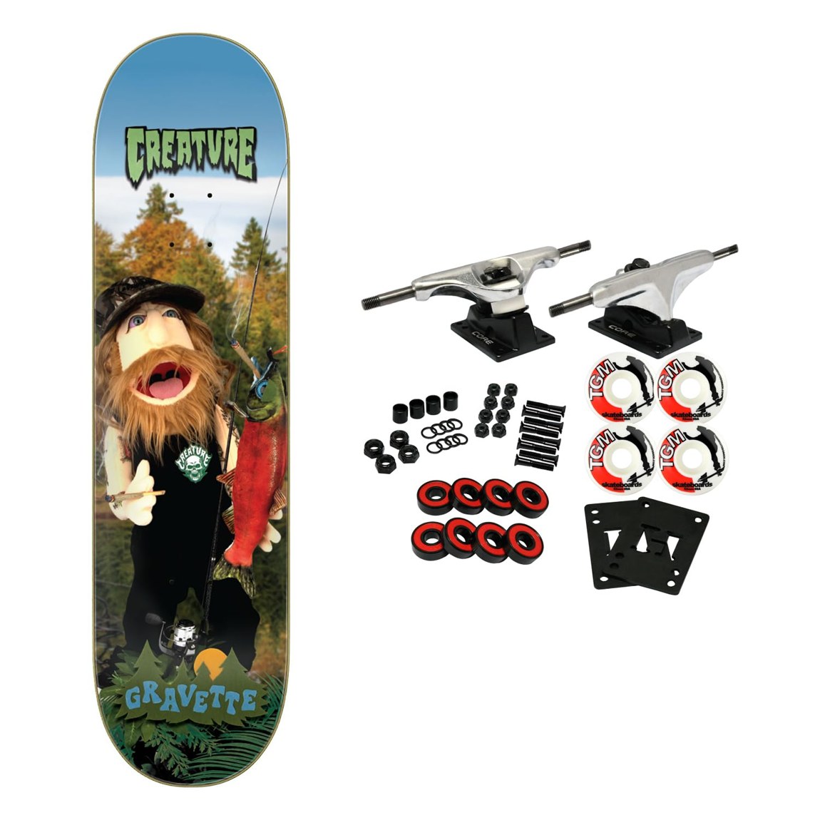 PRODUCT DETAILS Creature Gravette Fuzzy Creature Fiends スケートボード コンプリート 8.3インチ x 32.2インチ【商品仕様】・ 種別：スケートボード コンプリート（要組み立て品）...