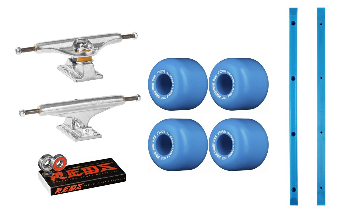 PRODUCT DETAILS INDEPENDENT 159 トラック Powell Peralta Mini-Cubic 64mm ウィール Bones Reds ベアリング スケートボード 足回りセット【商品仕様】・トラック：INDE...