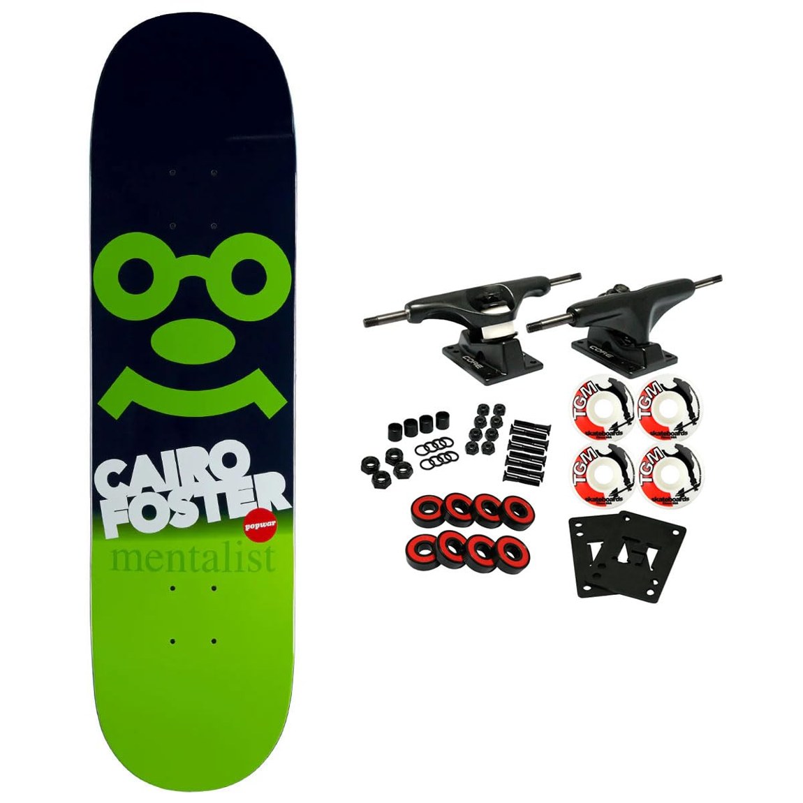 PRODUCT DETAILS Popwar Heritage Cairo Foster Mentalist スケートボード コンプリート 8.25" x 32.2"【商品仕様】・ 種別：スケートボード コンプリート（組み立てキット）・ デ...