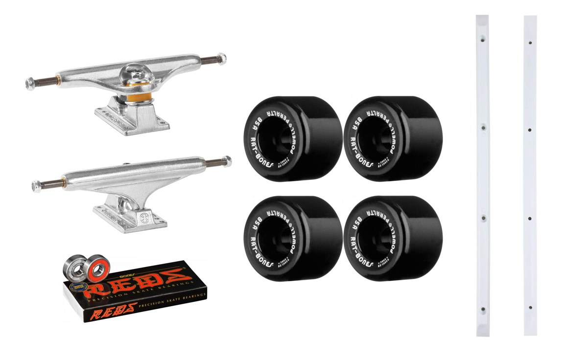 PRODUCT DETAILS INDEPENDENT 159 Powell Peralta Rat Bones スケートボード トラック ウィール ベアリング レール セット 8.75インチ【商品仕様】・ 種別：スケートボード用パーツセッ...