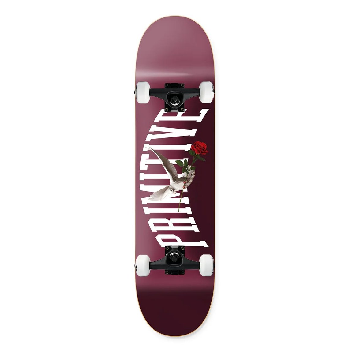 PRODUCT DETAILS Primitive Messenger Maroon スケートボード コンプリート 7.75インチ 7.75" x 31.05"【商品仕様】・ 種別：スケートボード コンプリート（完成品）・ デッキ幅：7.7...