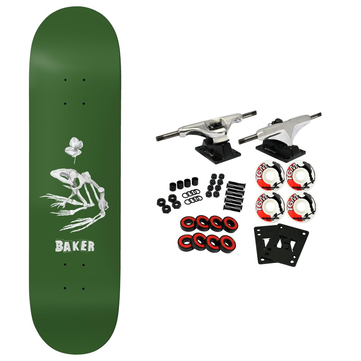 PRODUCT DETAILS Baker Casper Brooker Swamped B2 Green スケートボード コンプリートセット 8.38インチ【商品仕様】・ 種別：スケートボード コンプリートセット（未組み立てキット）・ デ...