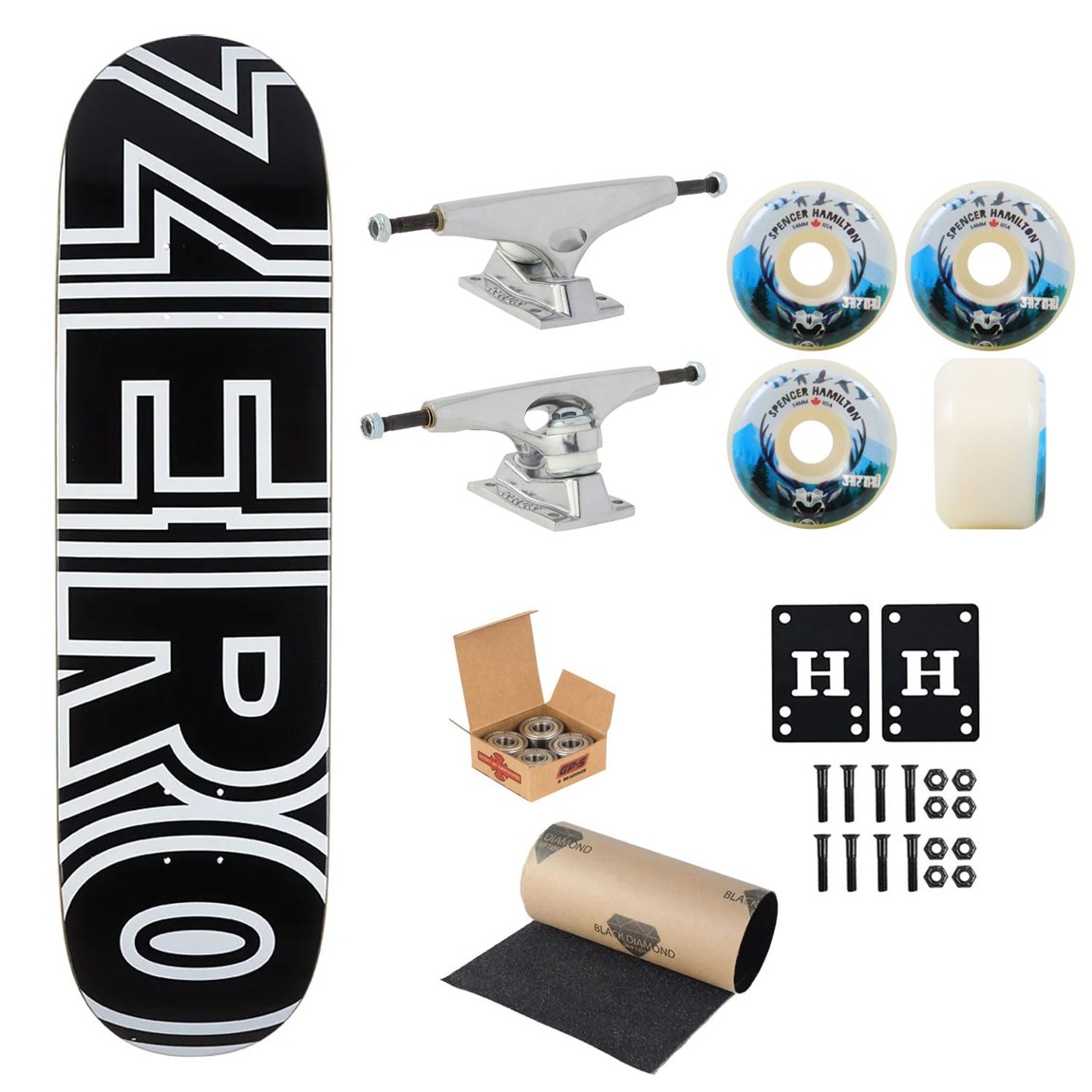 PRODUCT DETAILS Zero Bold スケートボード コンプリート 8.62インチ Krux K5 Trucks Satori 54mm Wheels【商品仕様】・ 種別：スケートボード コンプリート（完成品）・ デッキ幅：8...