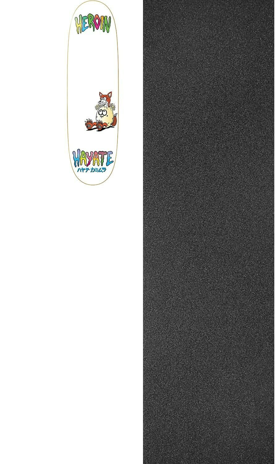 PRODUCT DETAILS Heroin Skateboards Hayate Kamimura Fox Egg スケートボード デッキ 8.75インチ Jessup グリップテープ セット【商品仕様】・ 種別：スケートボード デッキ（...
