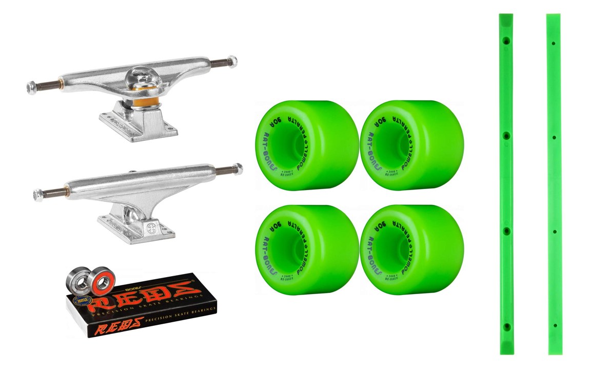 PRODUCT DETAILS INDEPENDENT 139 トラック Powell Peralta Rat Bones 60mm ウィール Black Diamond レール Bones Reds ベアリング スケートボード パーツセッ...