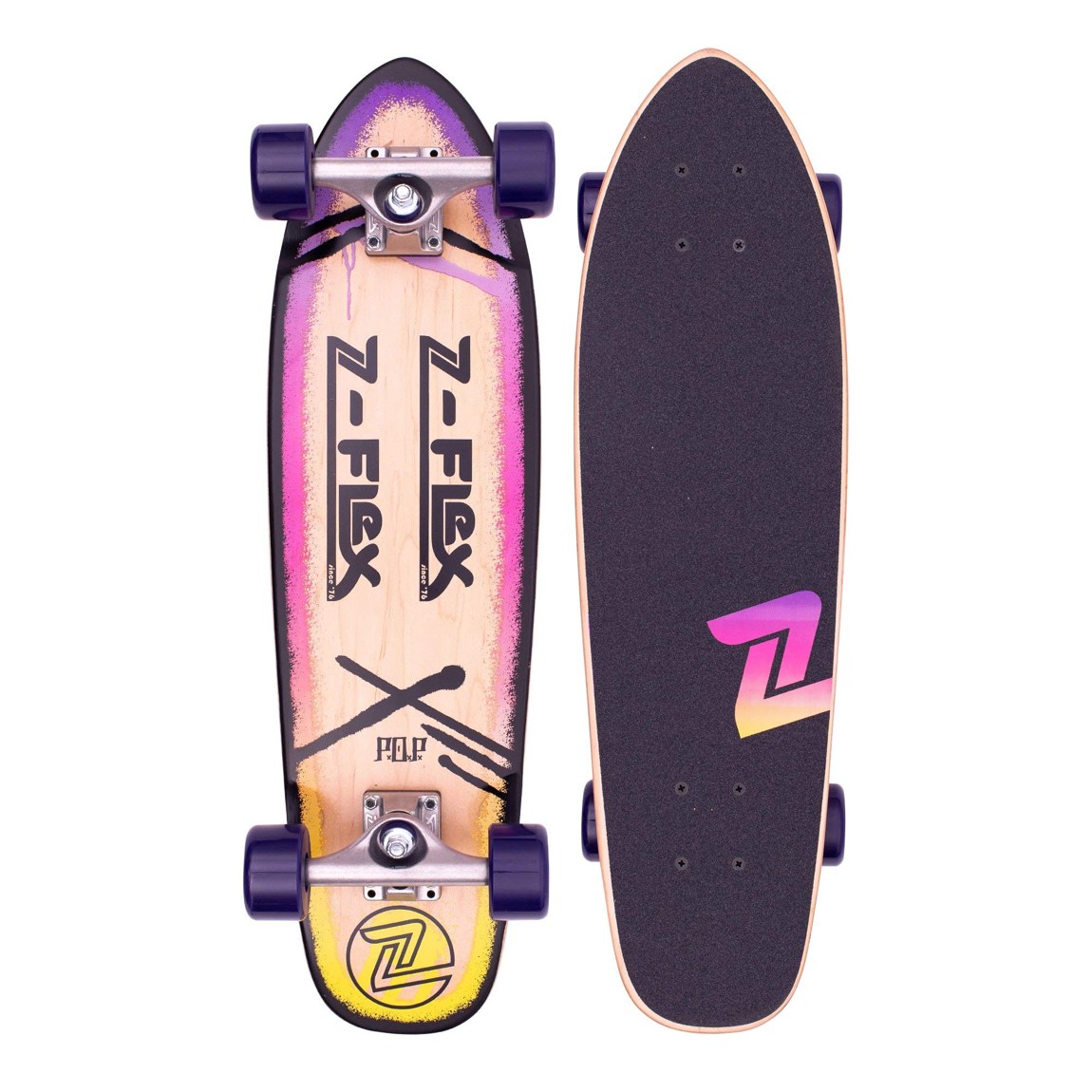 PRODUCT DETAILS Z-Flex P.O.P 27" Purple Fade クルーザー スケートボード 27インチ【商品仕様】・ 種別：クルーザー スケートボード・ サイズ：27インチ（約68.58cm）・ ウィール：63mm...