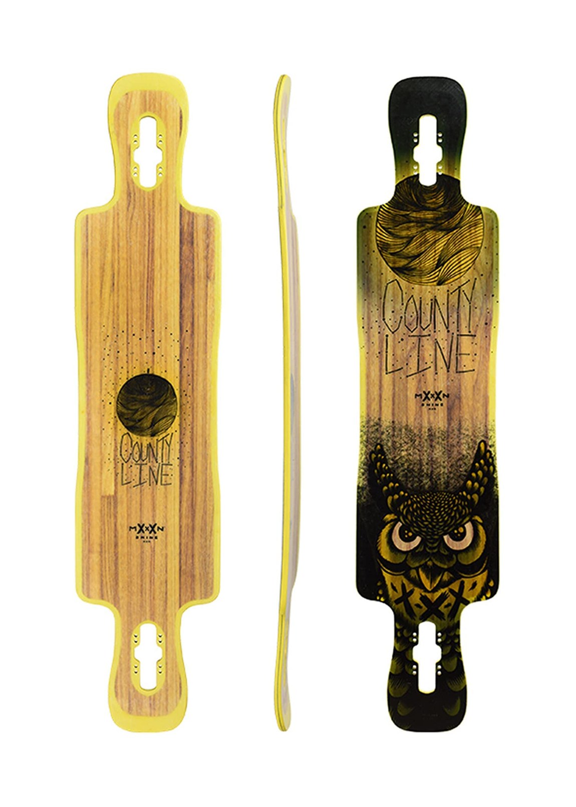 PRODUCT DETAILS Moonshine Manufacturing County Line Firm Flex ロングボード デッキ スケートボード 9.5インチ【商品仕様】・ 種別：ロングボード デッキ・ デッキ幅：9.5イン...
