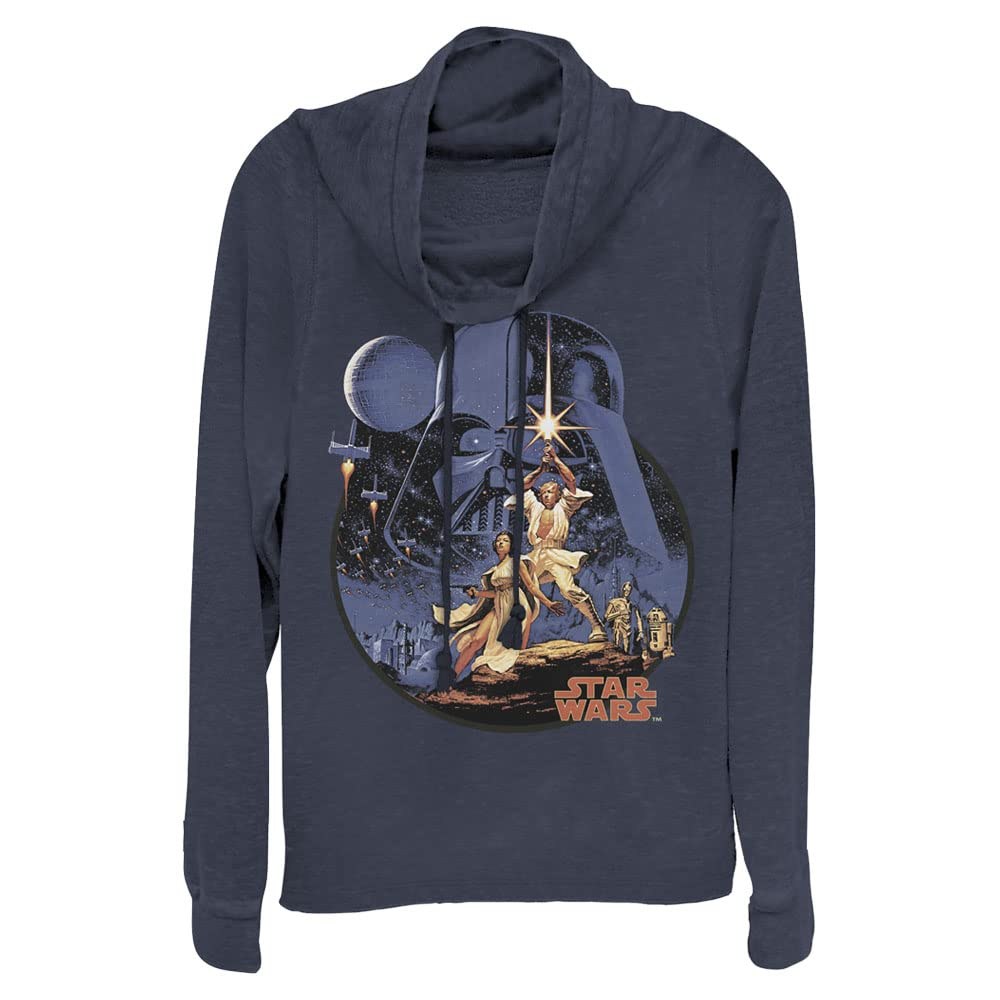 スター・ウォーズ Star Wars ステラ ヴィンテージ Stellar Vintage レディース カウルネック ニット ロングTシャツ 長袖【商品情報】・ ブランド: スター・ウォーズ公式ライセンス・ デザイン: ステラ ヴィンテージ...