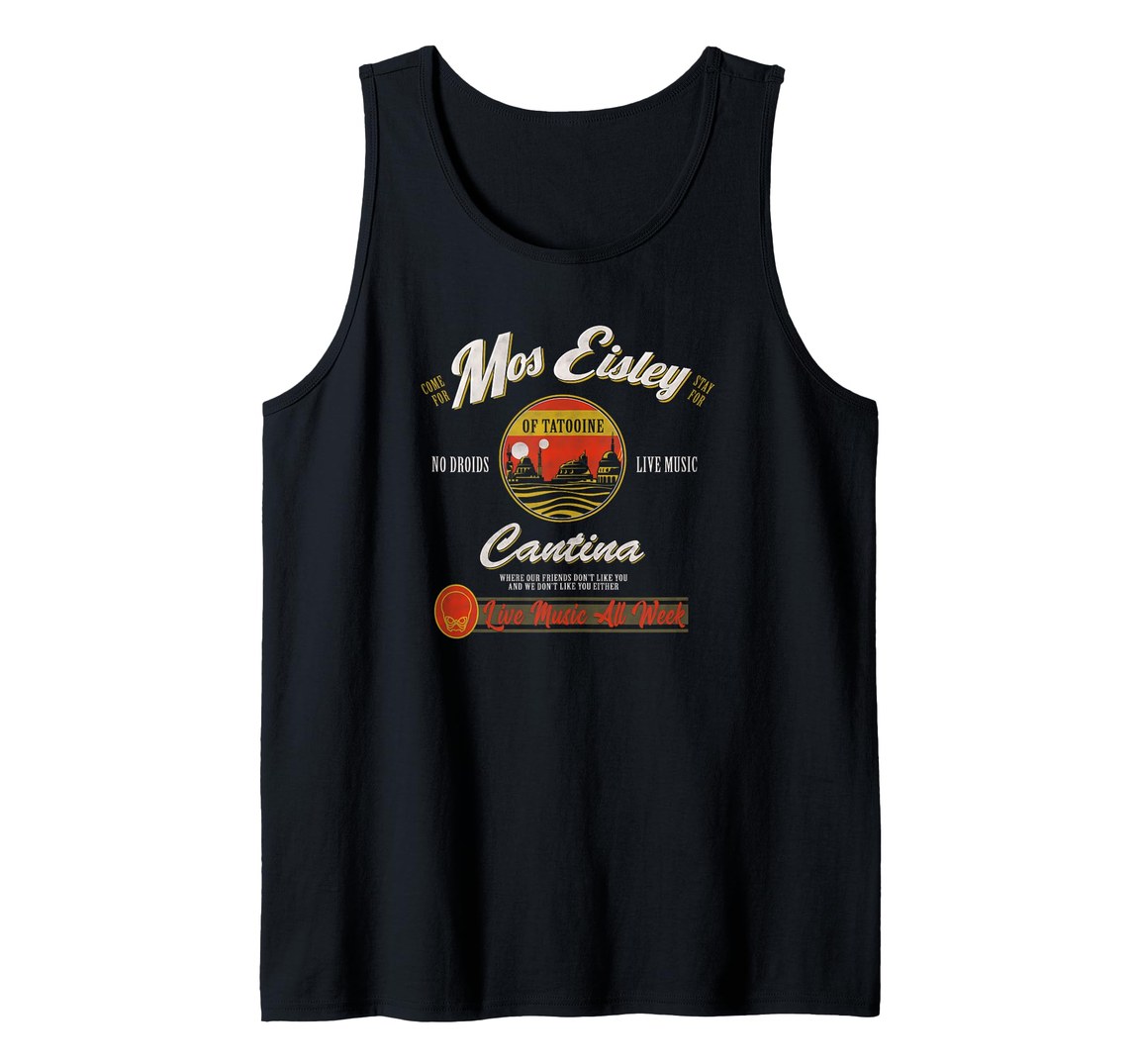 スターウォーズ Star Wars モス・アイズリー・カンティーナ Mos Eisley Cantina ライブミュージック 広告デザイン タンクトップ【商品情報】・ ブランド: スターウォーズ公式ライセンス・ デザイン: モス・アイズリー...