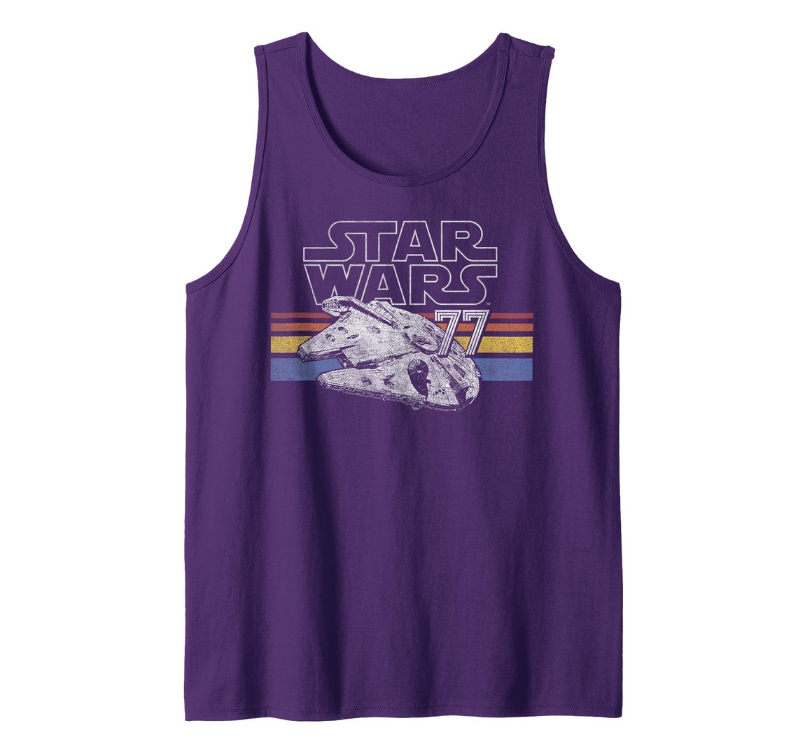 スターウォーズ Star Wars ミレニアム・ファルコン Millennium Falcon レトロ ストライプ タンクトップ ノースリーブ【商品情報】・ ブランド: スターウォーズ公式ライセンス・ デザイン: ミレニアム・ファルコン レ...