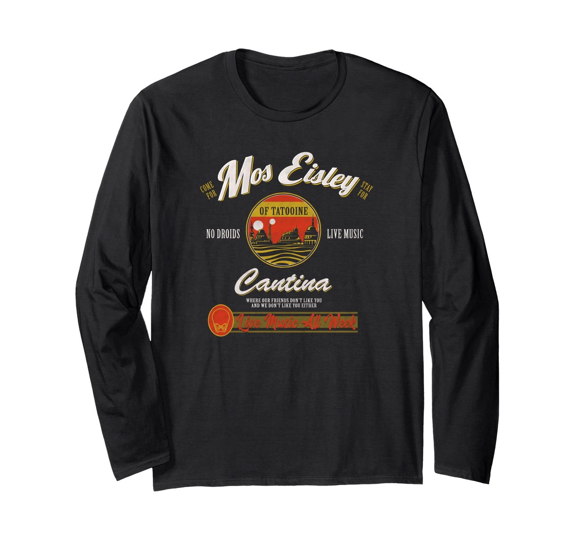 スターウォーズ Star Wars モス・アイズリー・カンティーナ Mos Eisley Cantina ライブミュージック 広告グラフィック ロングTシャツ 長袖【商品情報】・ ブランド: スターウォーズ公式ライセンス・ デザイン: モス...
