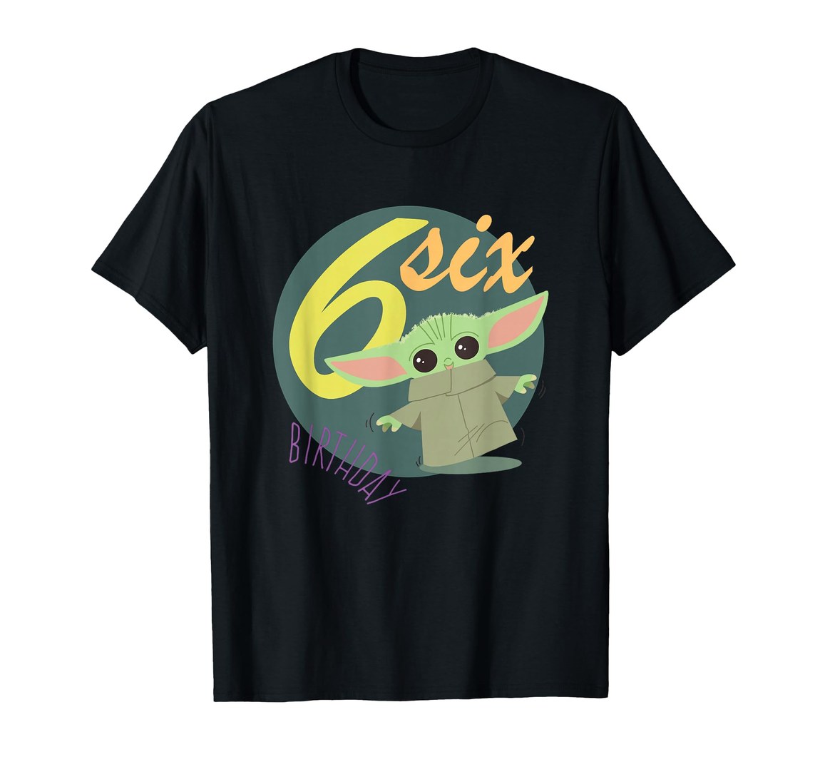 スターウォーズ マンダロリアン The Mandalorian グローグー Grogu 6歳 誕生日 6th Birthday パーティー Tシャツ 半袖【商品情報】:・ ブランド: スターウォーズ公式ライセンス・ デザイン: 6歳 誕生日...