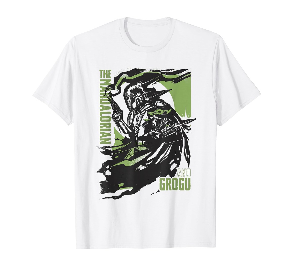 スターウォーズ マンダロリアン The Mandalorian グローグー Grogu グリーン アブストラクト デザイン Tシャツ 半袖【商品情報】・ ブランド: スターウォーズ公式ライセンス・ デザイン: マンダロリアン＆グローグー グ...