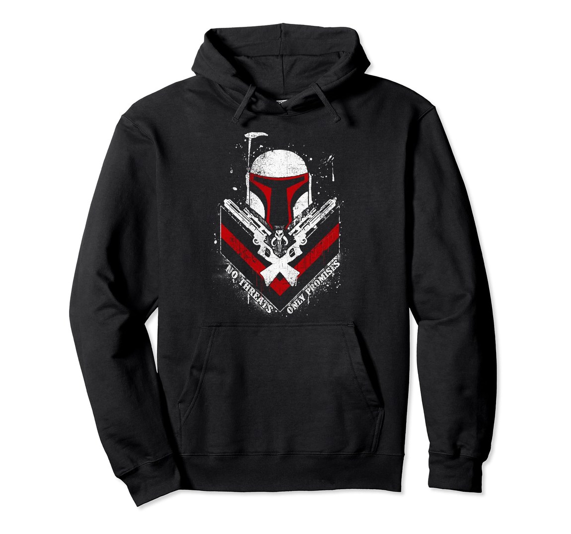 スターウォーズ ボバ・フェット Boba Fett No Threats Only Promises グラフィック プルオーバー パーカー 長袖【商品情報】・ ブランド: スターウォーズ公式ライセンス Star Wars・ デザイン: ボバ...
