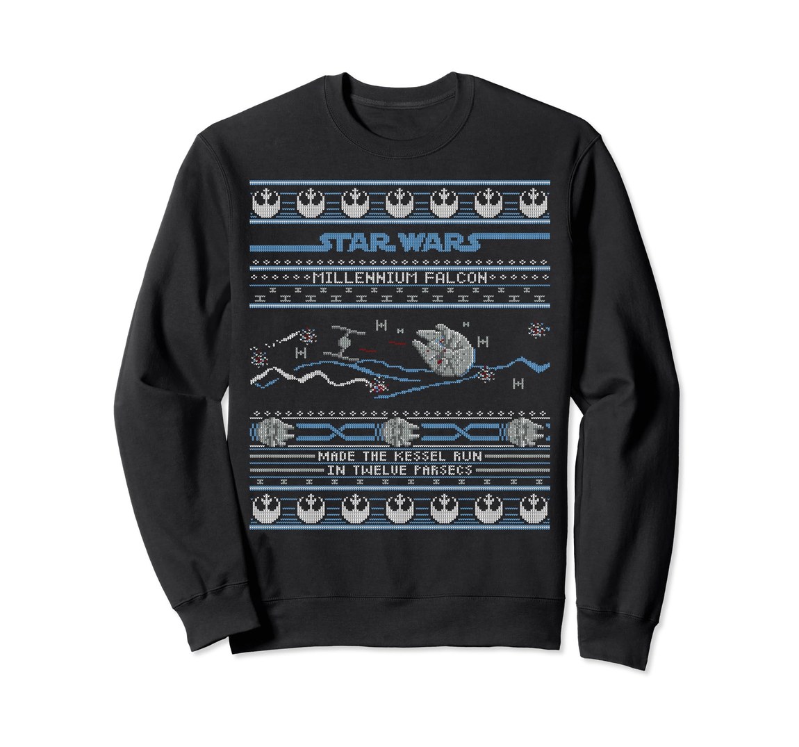 スターウォーズ ミレニアム・ファルコン Millennium Falcon ケッセル・ラン Kessel Run アグリー・クリスマス・セーター デザイン スウェット トレーナー 長袖【商品情報】・ ブランド: スターウォーズ公式ライセンス...