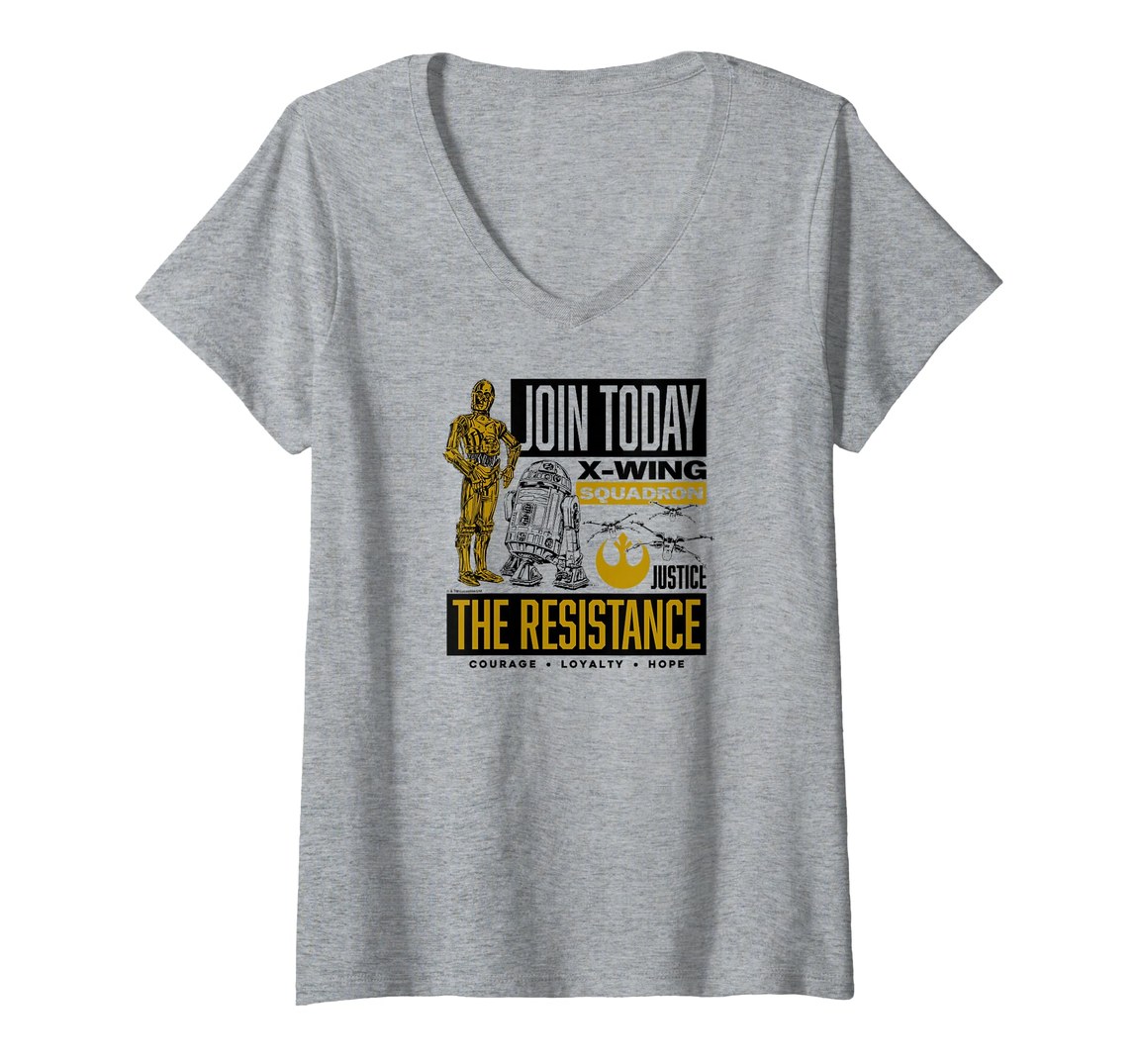 スターウォーズ レジスタンス The Resistance Join Today ロゴ Vネック Tシャツ 半袖【商品情報】・ ブランド: スター・ウォーズ公式ライセンス・ デザイン: レジスタンス Join Today ロゴ・ アイテム種...