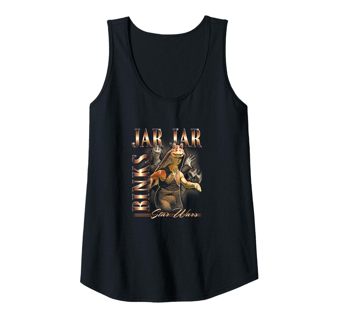 スターウォーズ エピソード1/ファントム・メナス ジャー・ジャー・ビンクス Jar Jar Binks ポスターデザイン タンクトップ ノースリーブ【商品情報】・ ブランド: スターウォーズ公式ライセンス・ デザイン: エピソード1/ファン...