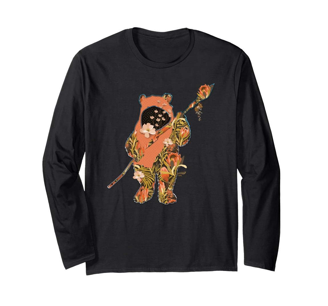 スターウォーズ ウィケット Wicket イウォーク Ewok エンドア フローラル ガーデン ボタニカル デザイン ロングTシャツ 長袖【商品情報】・ ブランド: スターウォーズ公式ライセンス・ デザイン: フローラル ガーデン (ウィケ...