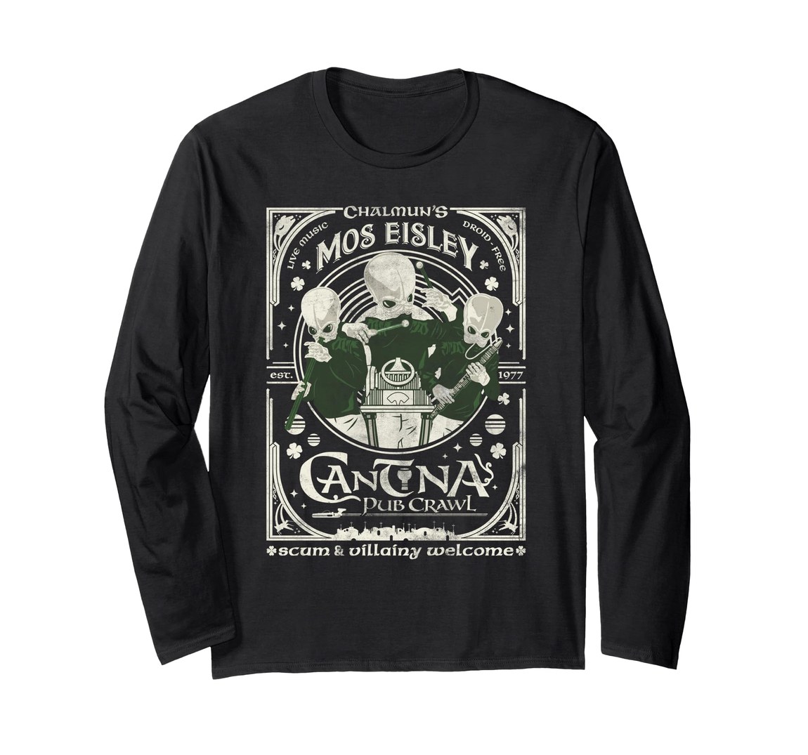 スターウォーズ セントパトリックス・デー モス・アイズリー カンティーナ パブクロール Star Wars Mos Eisley Cantina ロングTシャツ 長袖【商品情報】・ ブランド: スターウォーズ公式ライセンス・ デザイン: セ...