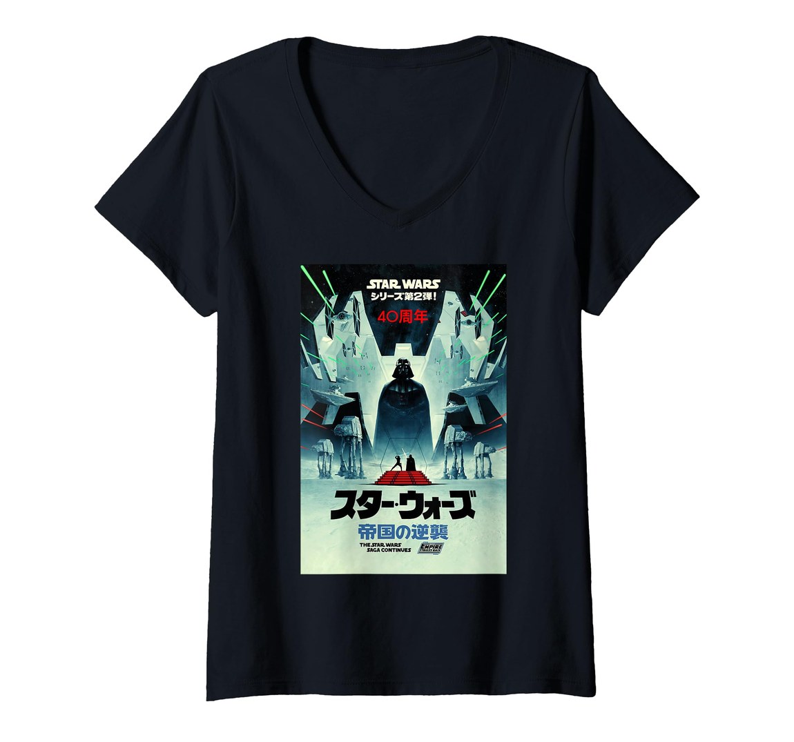スターウォーズ 帝国の逆襲 The Empire Strikes Back 40周年 漢字デザイン Vネック Tシャツ 半袖【商品情報】・ ブランド: スターウォーズ公式ライセンス・ デザイン: 『帝国の逆襲』公開40周年記念 漢字ロゴ・ ...
