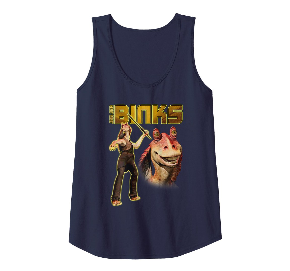 スターウォーズ ジャー・ジャー・ビンクス Jar Jar Binks コンバットポーズ & ビッグヘッド タンクトップ【商品情報】・ ブランド: スターウォーズ公式ライセンス・ デザイン: ジャー・ジャー・ビンクス コンバットポーズ & ビ...