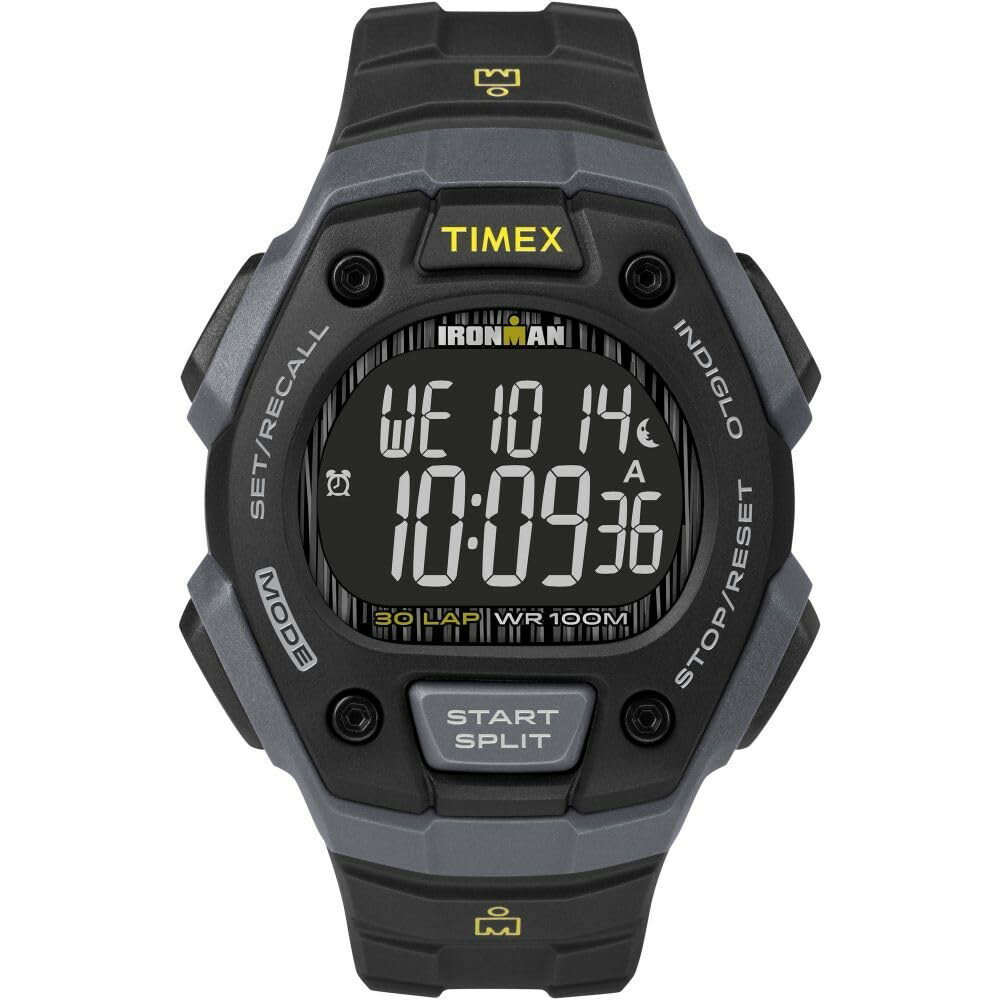 PRODUCT DETAILS タイメックス Ironman Triathlon Classic 30 メンズ 腕時計 デジタル 38mm グレー ブラック レジンベルト【商品仕様】・ ムーブメント：クォーツ（デジタル）・ ケース径：38m...