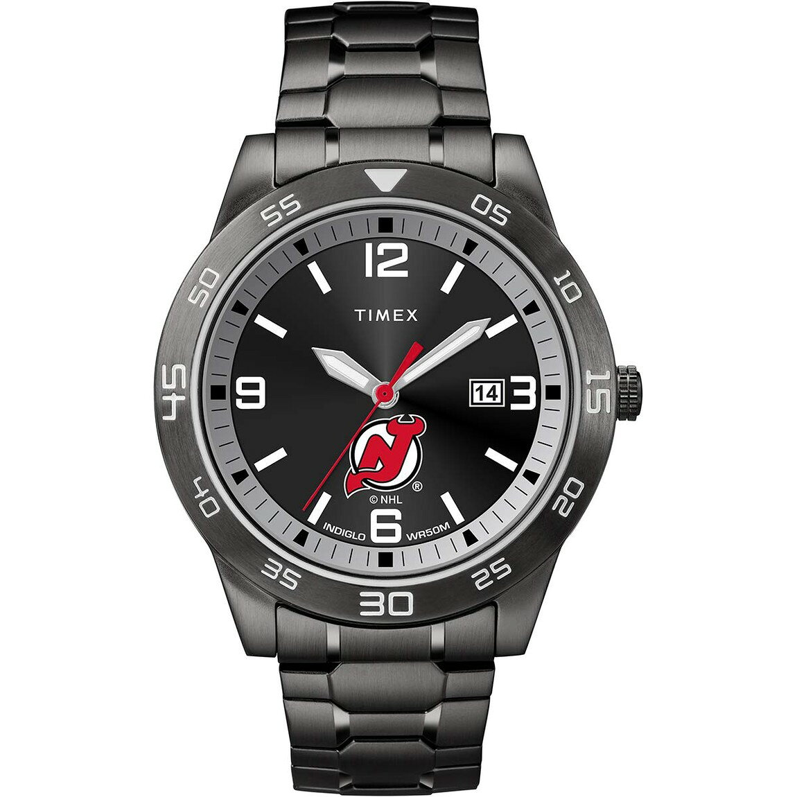 PRODUCT DETAILS タイメックス NHL Acclaim New Jersey Devils メンズ ブラック文字盤 ステンレス エクスパンションバンド 42mm【商品仕様】・ ムーブメント：クォーツ・ ケース径：42mm・ ケ...