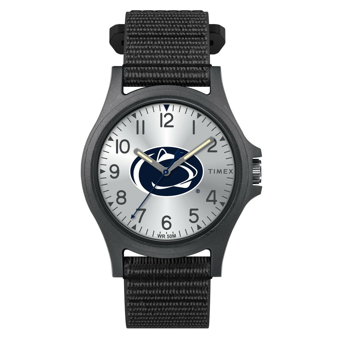 PRODUCT DETAILS タイメックス Collegiate Pride メンズ ペンシルベニア州立大学 シルバー文字盤 ブラック ナイロンバンド ベルクロ 40mm【商品仕様】・ ムーブメント：クォーツ・ ケース径：40mm・ ケー...