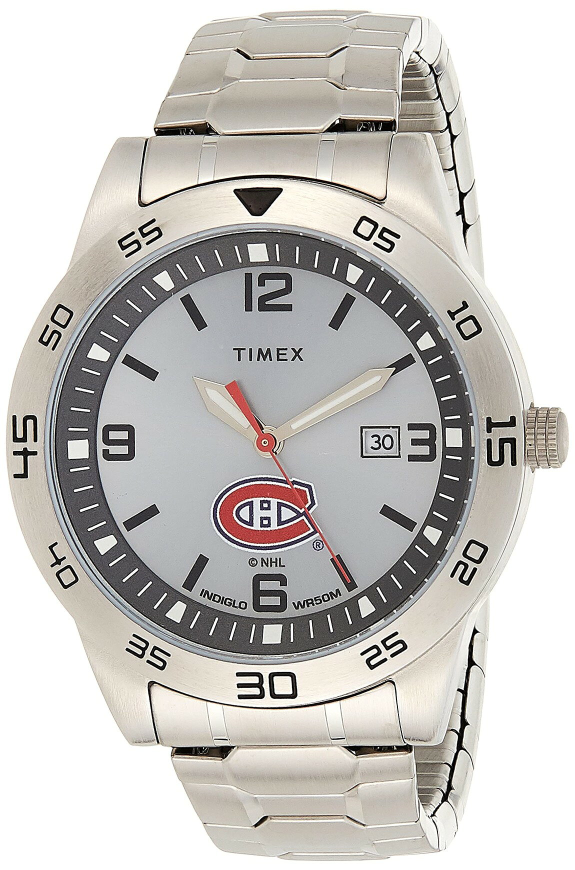 PRODUCT DETAILS タイメックス Tribute NHL Citation メンズ モントリオール・カナディアンズ シルバー文字盤 ステンレス 伸縮バンド 42mm【商品仕様】・ ムーブメント：クォーツ・ ケース径：42mm・ ...