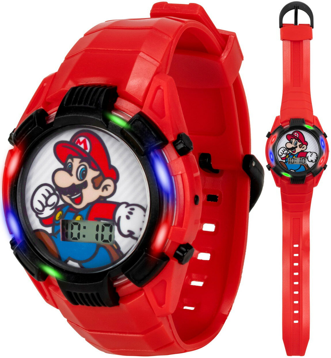 PRODUCT DETAILS Super Mario キッズ 腕時計 デジタル ライトアップ機能付き レッド マリオ キャラクター 文字盤【商品仕様】・ブランド：Super Mario・タイプ：デジタルウォッチ・機能：ライトアップ機能（ボ...