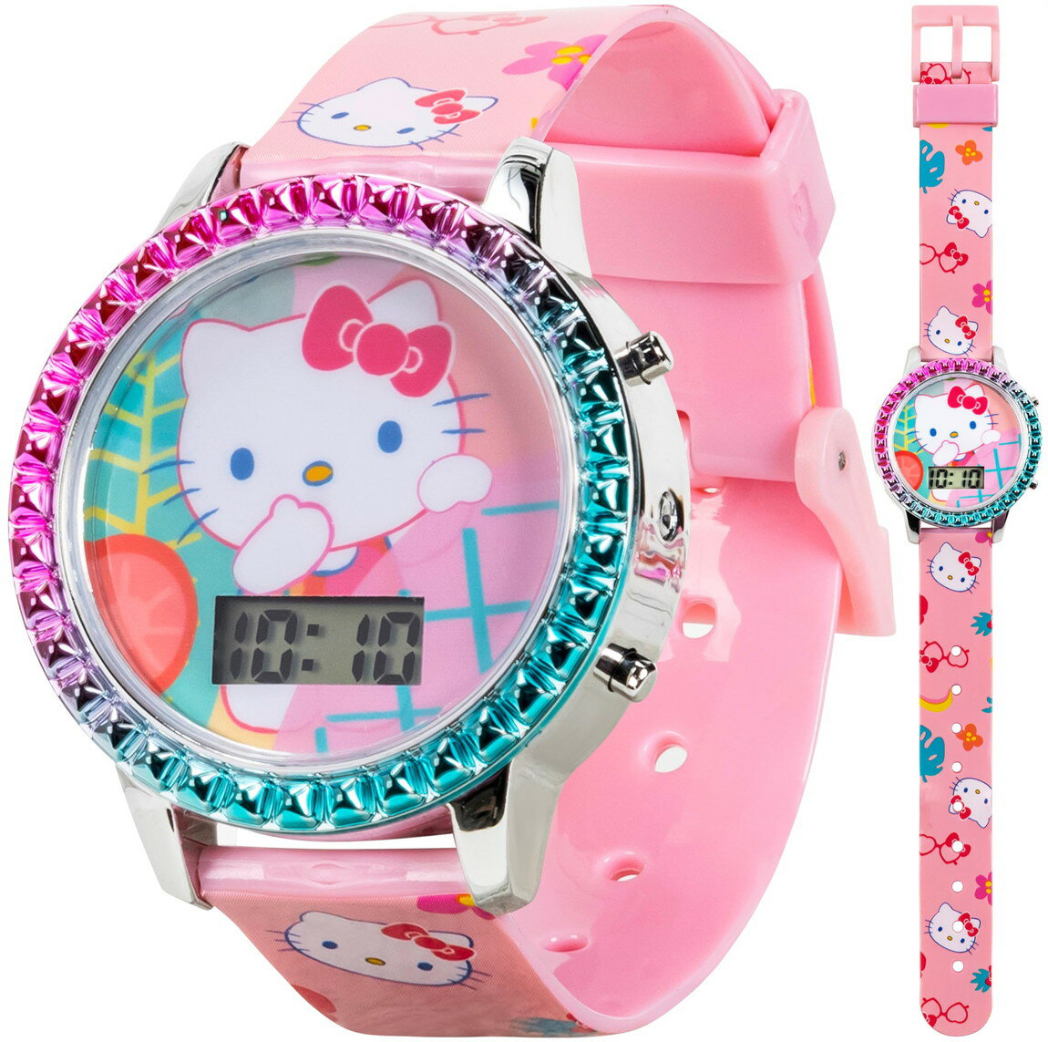 PRODUCT DETAILS Accutime Sanrio Hello Kitty キッズ デジタル 腕時計 ピンク ベルト LEDライト付き 子供用【商品仕様】・ブランド：Accutime・キャラクター：Hello Kitty・表示方...