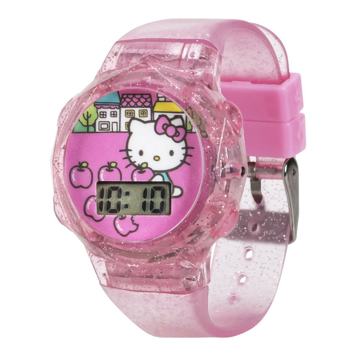 PRODUCT DETAILS Accutime Hello Kitty 腕時計 デジタル パステルピンク ラメ入り 子供用 キッズウォッチ【商品仕様】・ブランド：Accutime・キャラクター：Hello Kitty・表示方式：デジタル（...