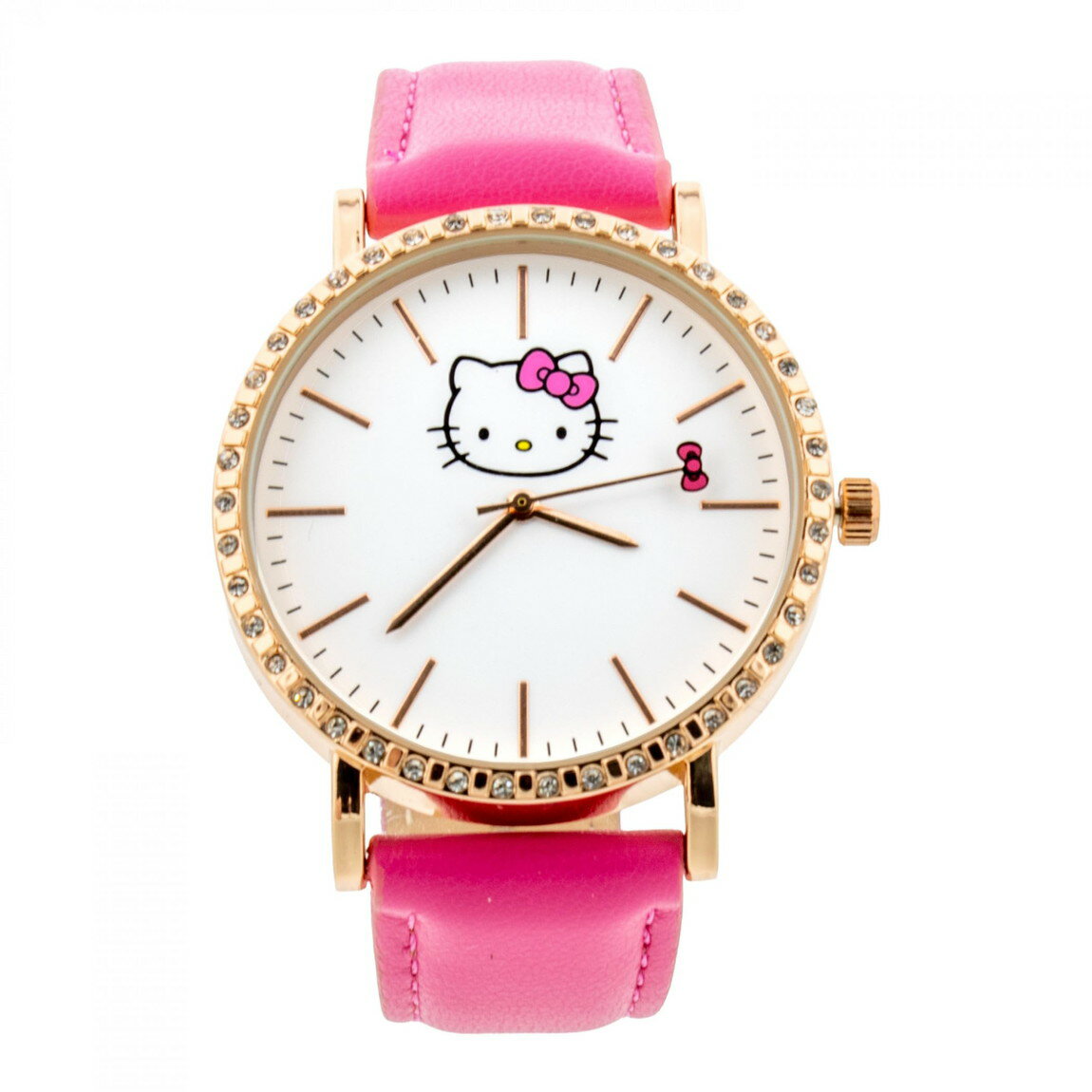 PRODUCT DETAILS Accutime Hello Kitty 腕時計 ピンク ストラップ クリスタル装飾 ベゼル アナログ レディース【商品仕様】・ブランド：Accutime・キャラクター：Hello Kitty・カラー：ピンク...
