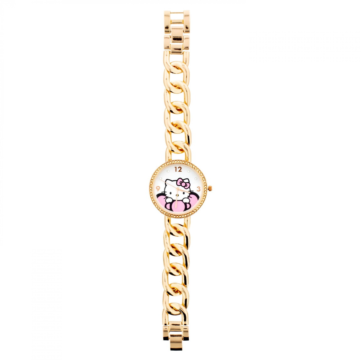 PRODUCT DETAILS Accutime Hello Kitty 腕時計 ローズゴールド アナログ レディース チャンキーリンクバンド【商品仕様】・ブランド：Accutime・キャラクター：Hello Kitty・カラー：ローズゴー...