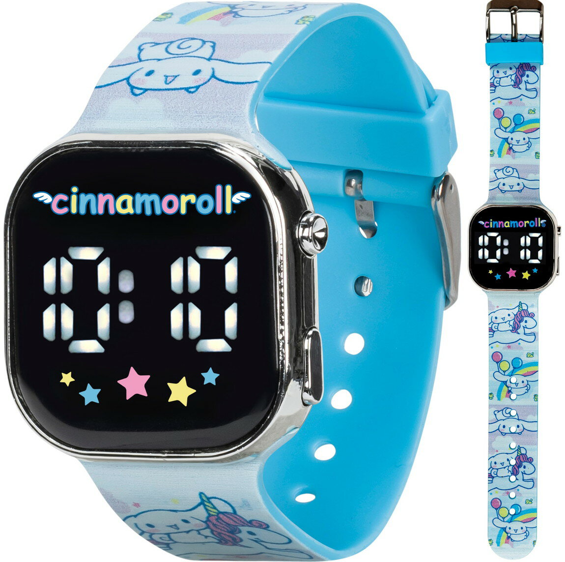 PRODUCT DETAILS Cinnamoroll キッズ腕時計 LED デジタル スクエアケース シリコンベルト 子供用 サンリオ プレゼント【商品仕様】・ブランド：Cinnamoroll・表示方式：LEDデジタル・ケース形状：スクエ...