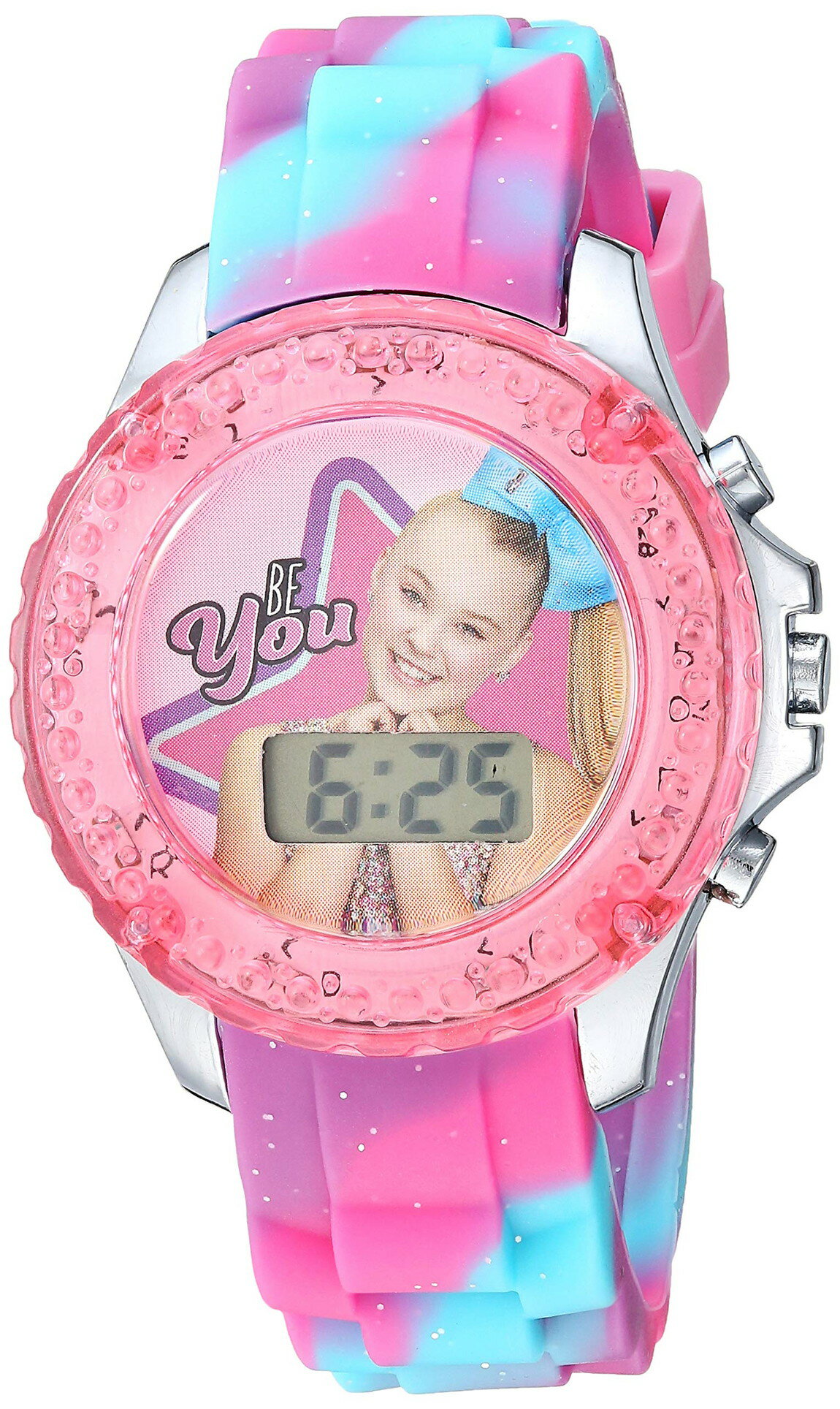 PRODUCT DETAILS Accutime JoJo Siwa キッズ デジタル腕時計 ピンク・ブルー マーブル柄 キャラクターウォッチ【商品仕様】・ブランド：Accutime・表示方式：デジタル・駆動方式：クォーツ・ケース直径：約3...