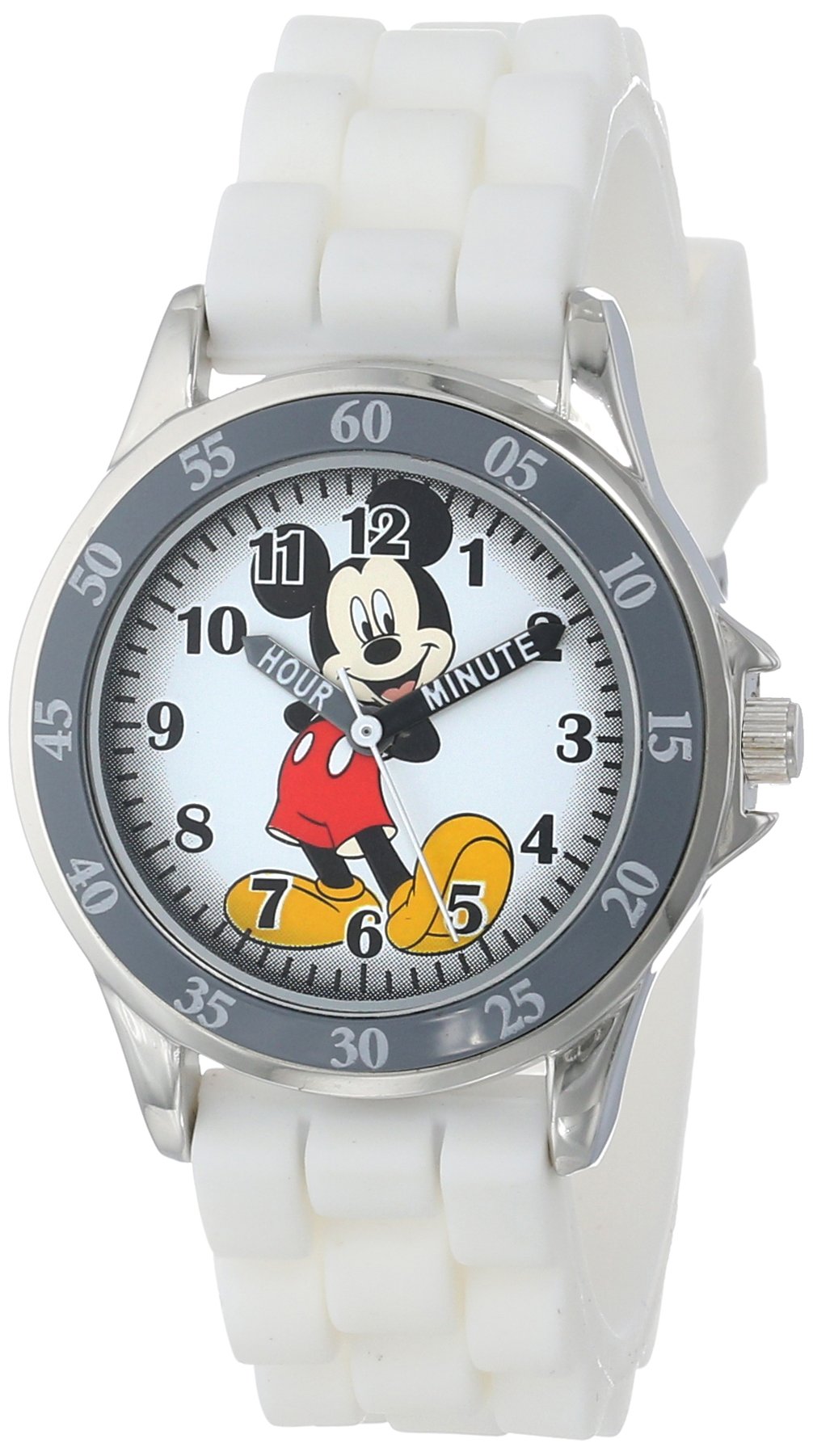 PRODUCT DETAILS Disney ミッキーマウス キッズ アナログ 腕時計 知育時計 ホワイト シリコンバンド 子供用【商品仕様】・ブランド：Disney・種類：キッズ用アナログ腕時計・素材：シリコン（バンド）・カラー：ホワイト...