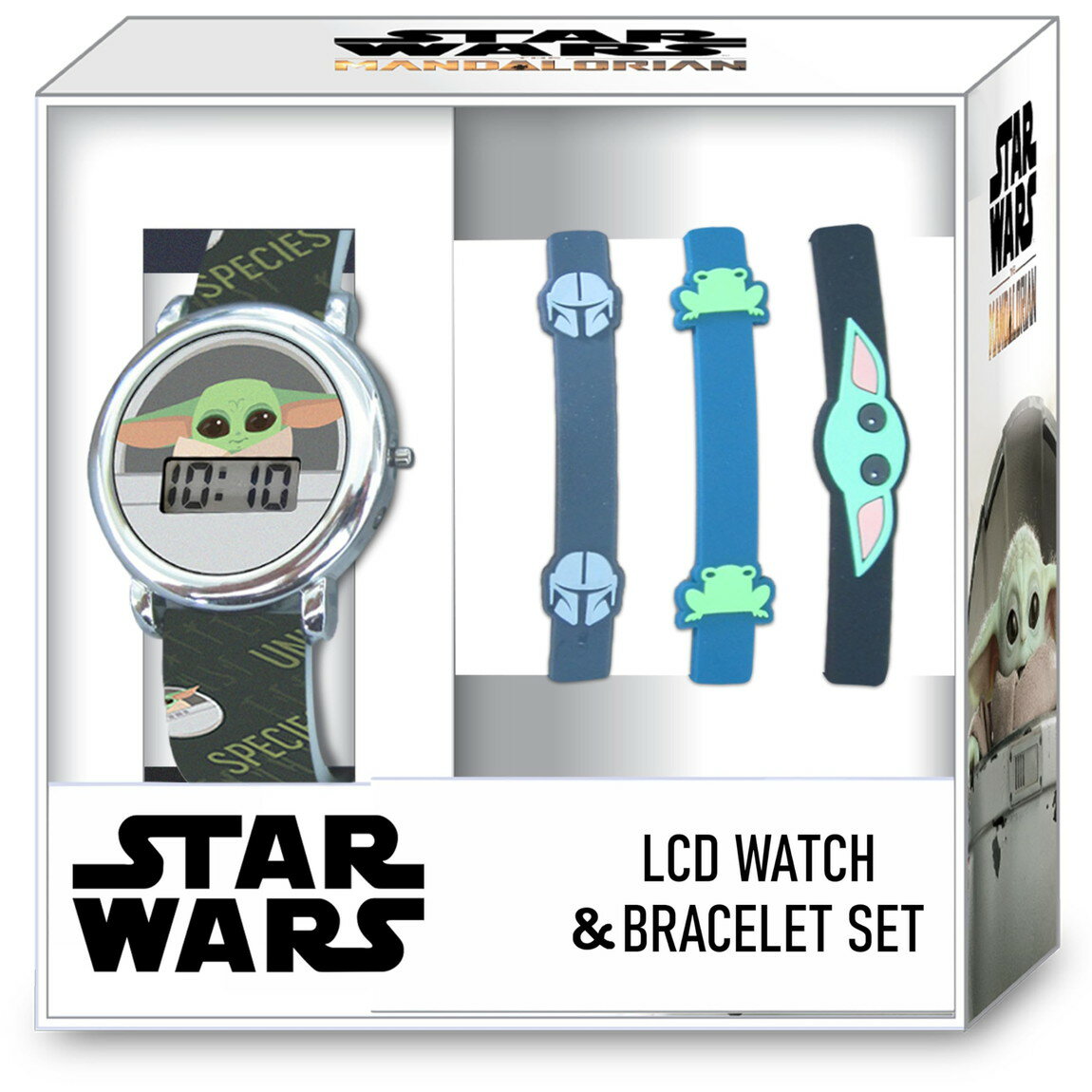 PRODUCT DETAILS Star Wars The Mandalorian Grogu キッズ用デジタル腕時計＆ブレスレットセット シリコンバンド【商品仕様】・ブランド：Star Wars・内容：デジタル腕時計1点、付け替え用シリコ...