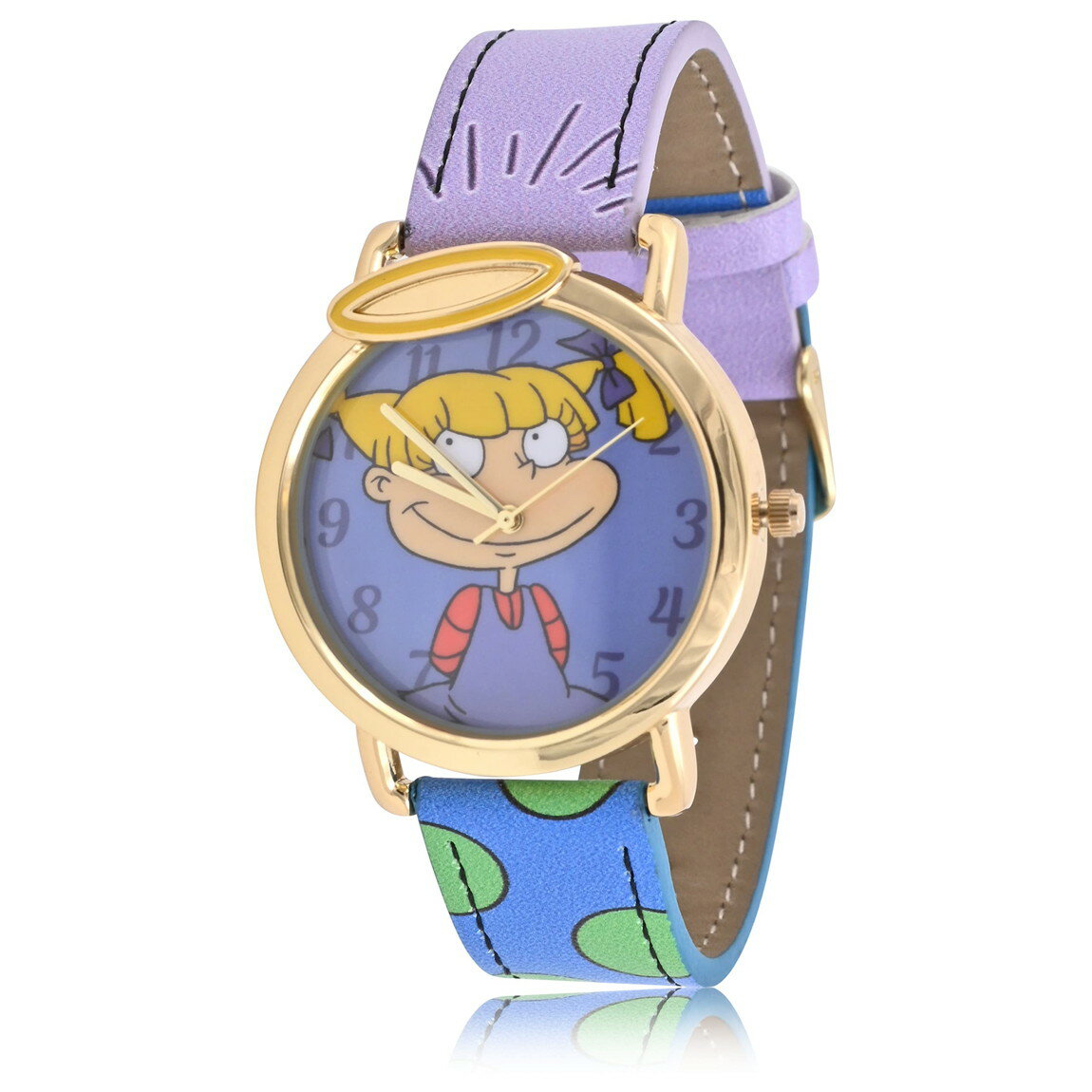 PRODUCT DETAILS Nickelodeon Rugrats Angelica キッズ 腕時計 アナログ クォーツ ゴールドケース カラフルベルト 子供用【商品仕様】・ブランド：Nickelodeon・対象：キッズ（男女兼用）・ム...