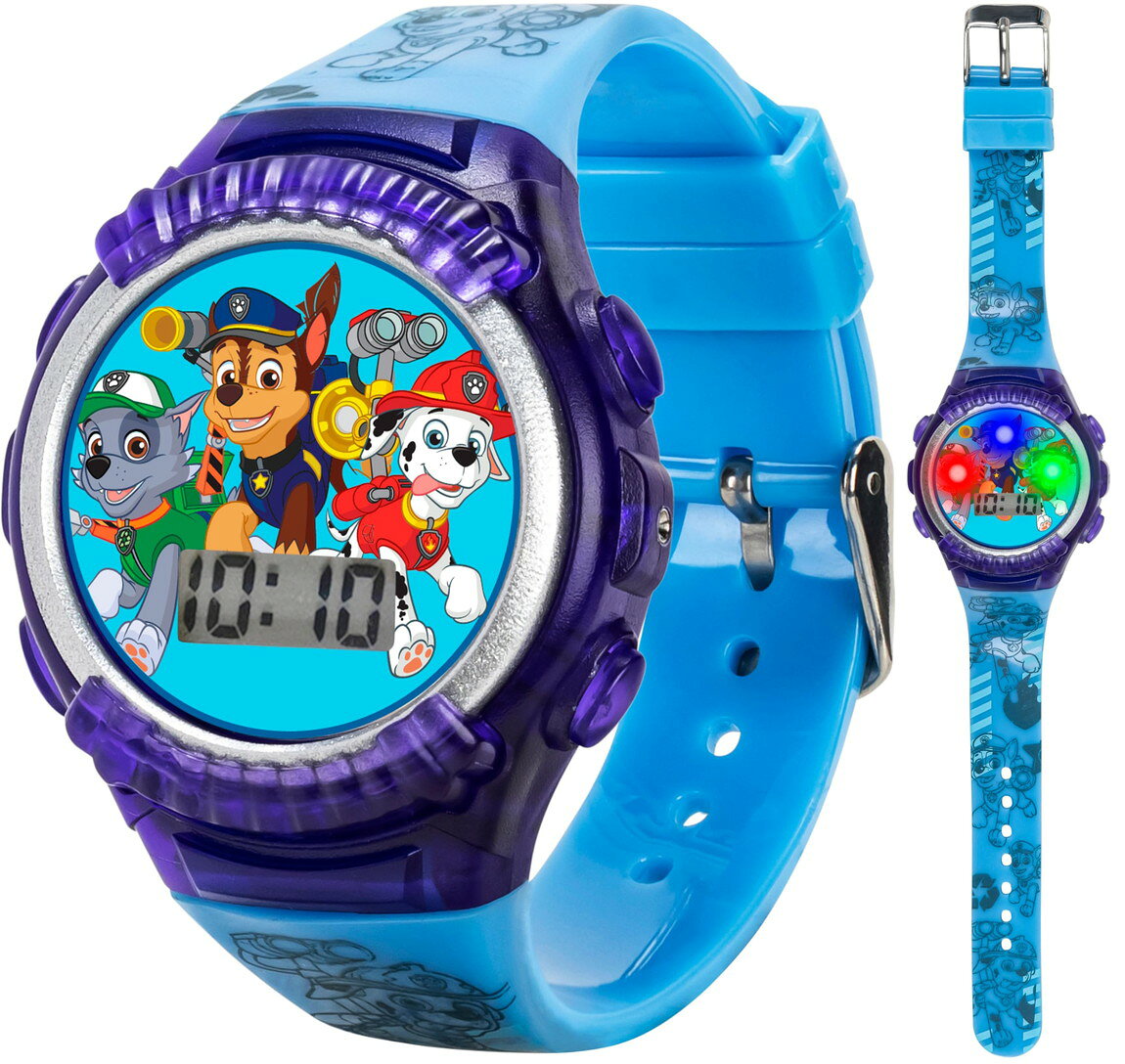 PRODUCT DETAILS PAW Patrol キッズ デジタル腕時計 LEDライト付き ブルー シリコンバンド キャラクターウォッチ【商品仕様】・ブランド：PAW Patrol・ムーブメント：クォーツ・ケース直径：約31mm・対応手...