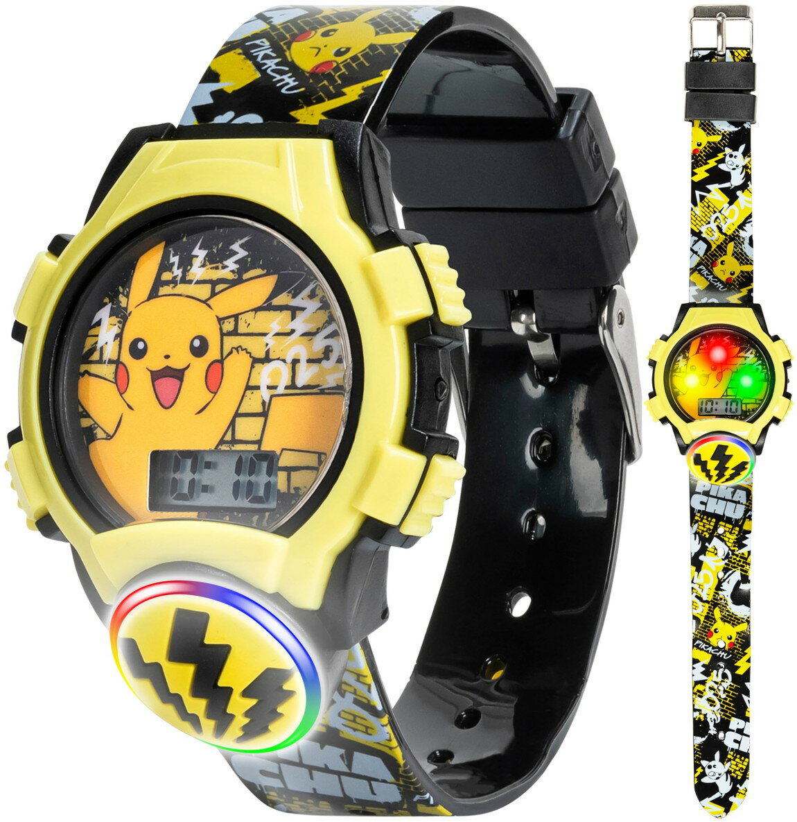 PRODUCT DETAILS Pokemon キッズウォッチ ピカチュウ デジタル腕時計 男の子 女の子 子供用 ライト点滅 ストラップ調節可能【商品仕様】・ブランド：Pok?mon・タイプ：デジタル腕時計・カラー：イエロー／ブラック・デ...