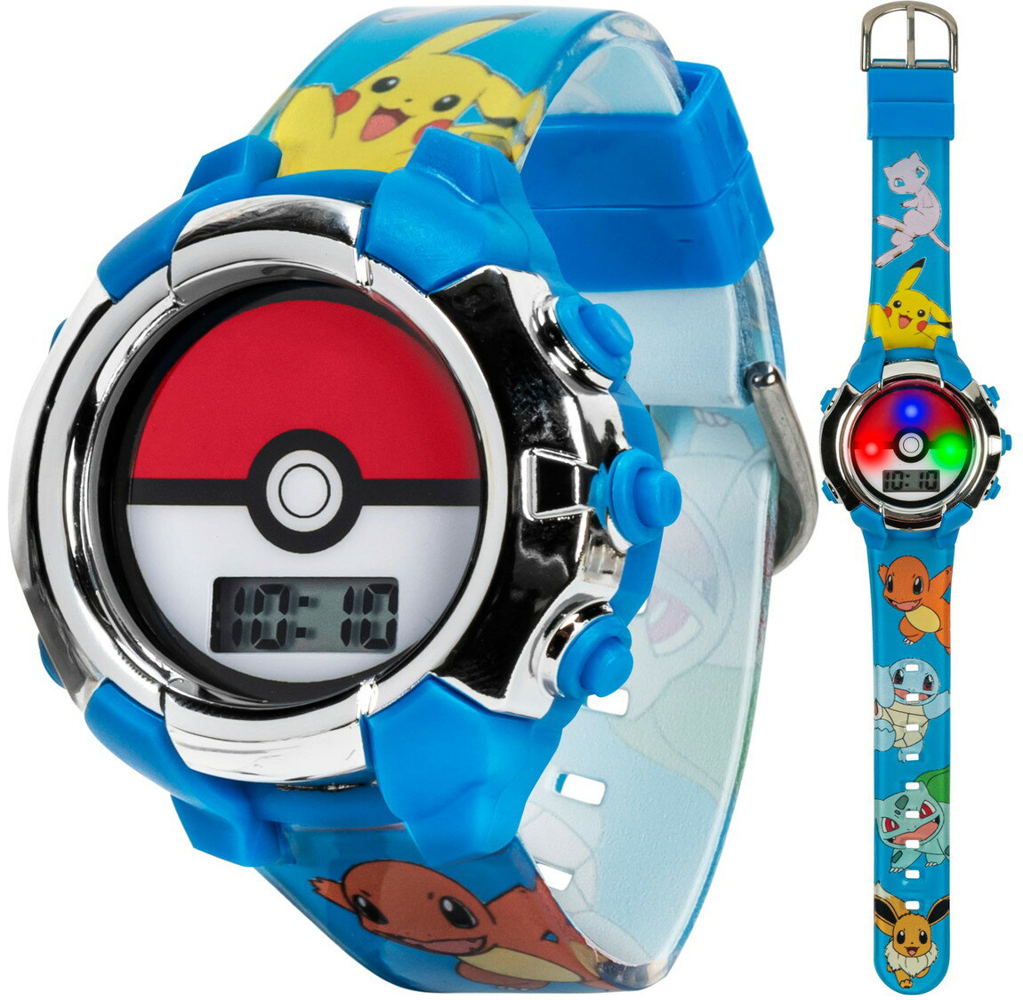 PRODUCT DETAILS Accutime Pokemon デジタルウォッチ 腕時計 ブルー モンスターボール柄 デジタル表示 子供用 キャラクターグッズ【商品仕様】・ブランド：Accutime・表示方式：デジタル（LCD）・カラー：...