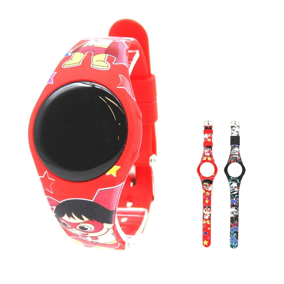 PRODUCT DETAILS Accutime Ryan's World キッズ腕時計 デジタルウォッチ 歩数計機能付き 交換用ストラップ付 レッド キャラクター【商品仕様】・ブランド：Accutime・表示方式：デジタル（LCD）・機能...
