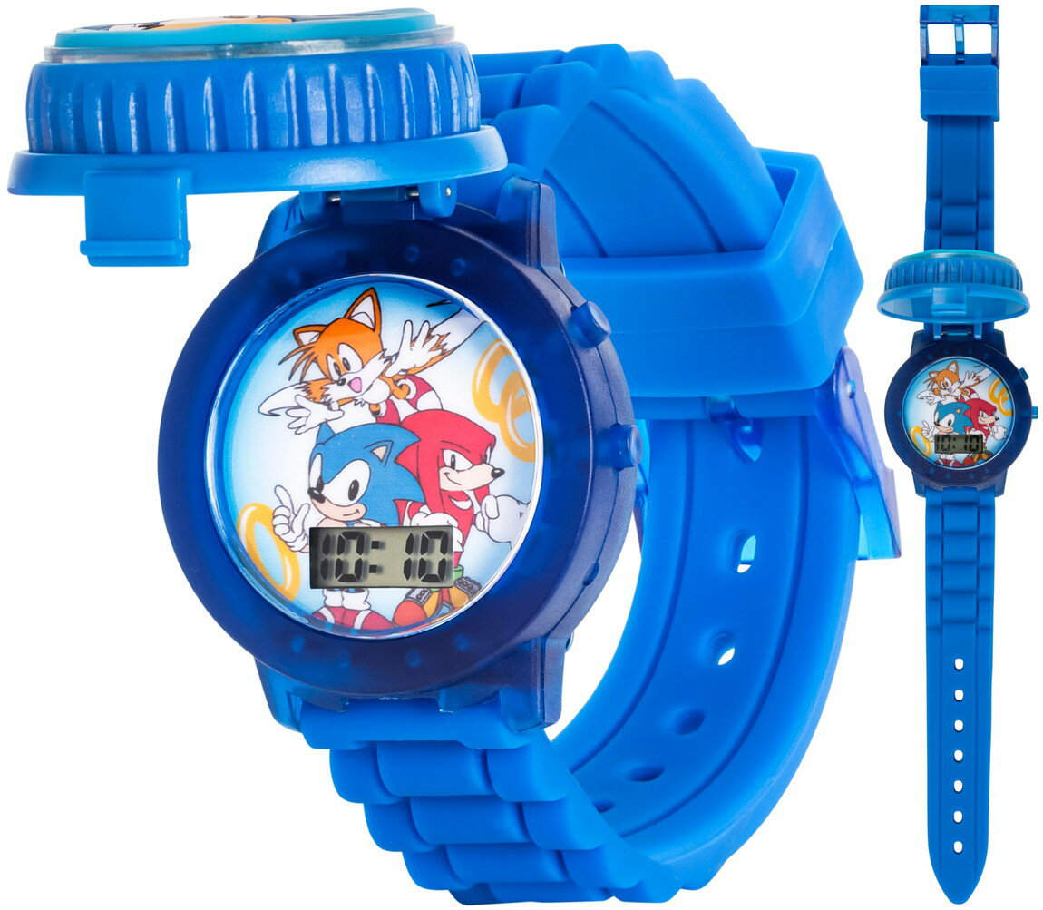 PRODUCT DETAILS Accutime Sonic The Hedgehog キッズ用デジタル腕時計 ブルー カバー付き キャラクターウォッチ 子供用【商品仕様】・ブランド：Accutime・表示方式：デジタル・駆動方式：クォーツ...