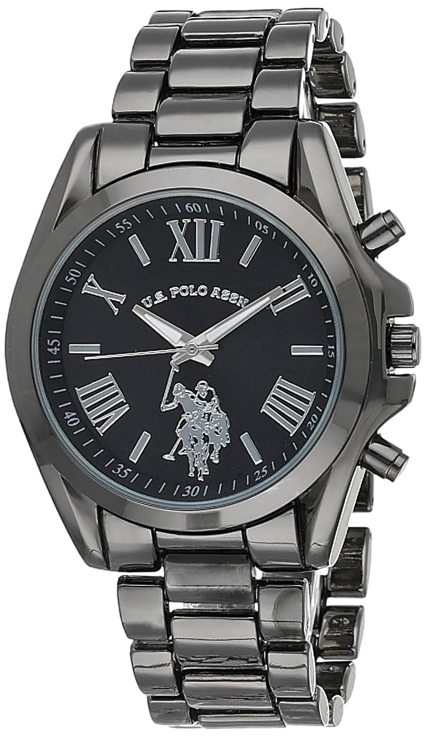 PRODUCT DETAILS U.S. Polo Assn. 腕時計 アナログ クォーツ ブラック メタルバンド メンズ レディース ユニセックス【商品仕様】・ブランド：U.S. Polo Assn.・カラー：ブラック・素材：メタル（ケー...