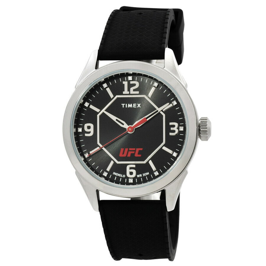 PRODUCT DETAILS Timex UFC Street 腕時計 メンズ クォーツ ブラック文字盤 シルバーケース シリコンストラップ【商品仕様】・ ムーブメント：クォーツ・ ケース素材：ステンレススチール・ ケースサイズ：42mm...