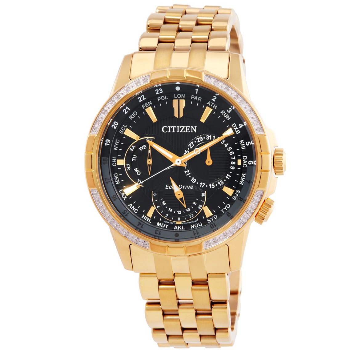 PRODUCT DETAILS Citizen Chronograph Diamond 腕時計 ブラックダイヤル ゴールド ステンレス エコドライブ メンズ BU2082-56E【商品仕様】・ ブランド：Citizen・ ムーブメント：エコ...